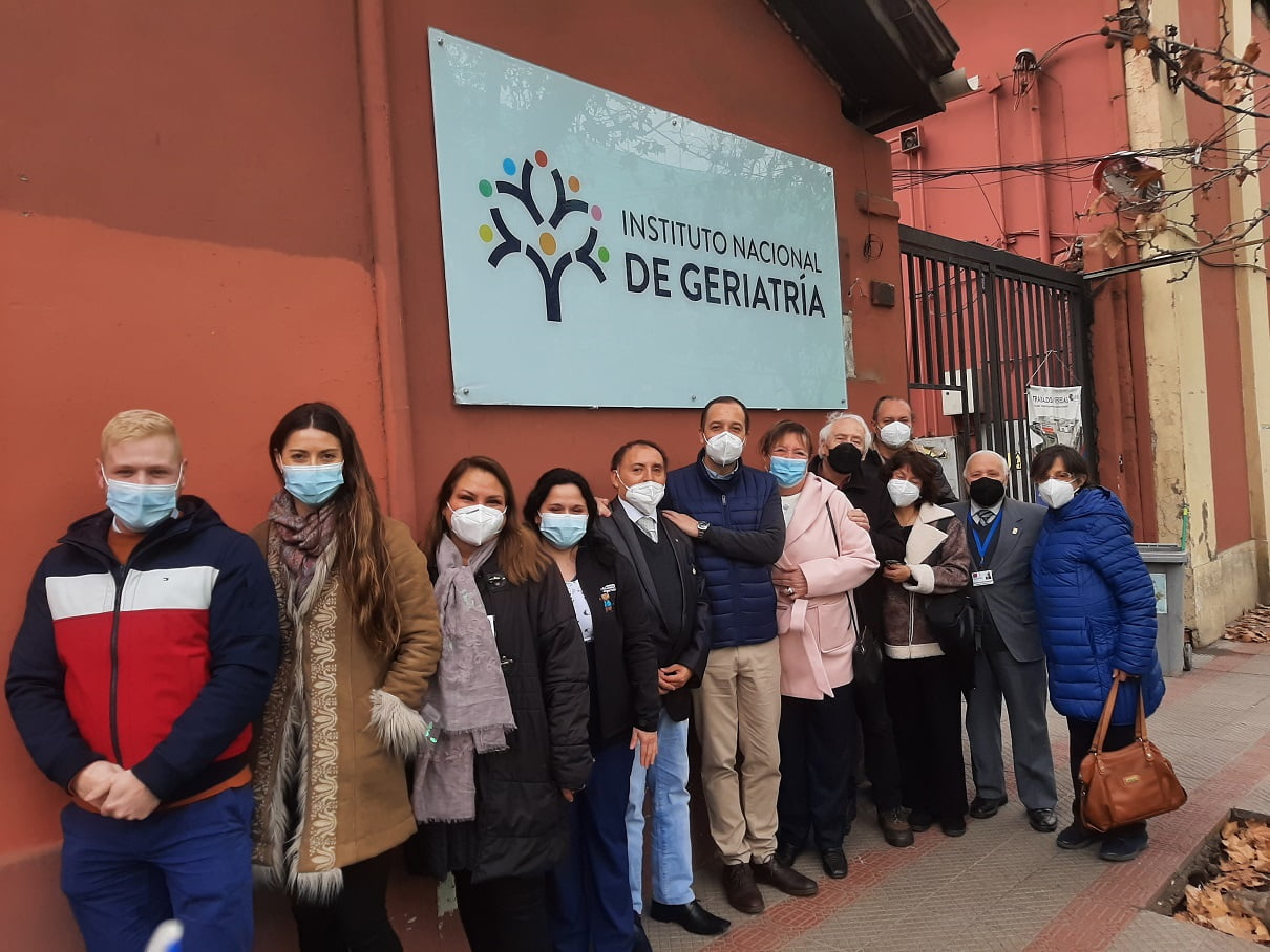 Inauguración nuevo logo a la entrada del INGER - INGERCHILE